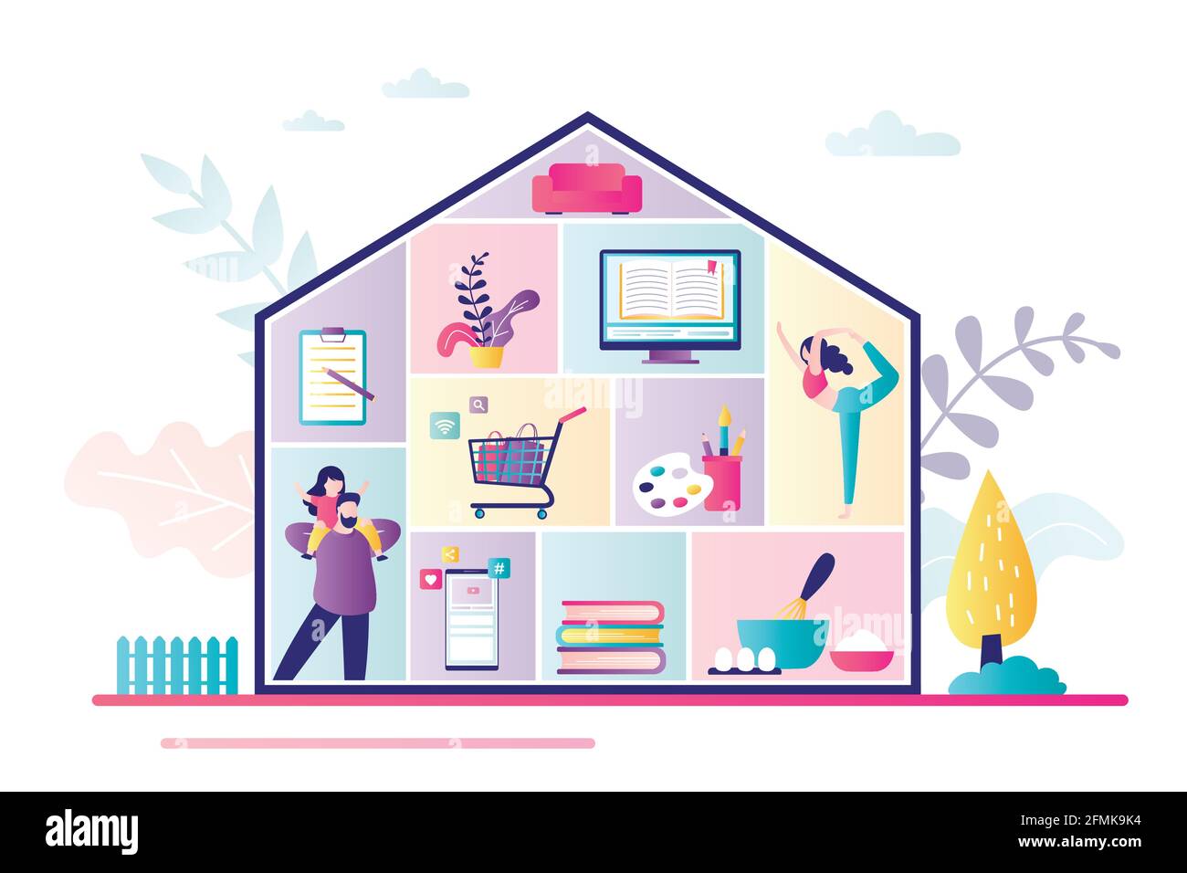 Children activities room Stock Vector Images - Alamy