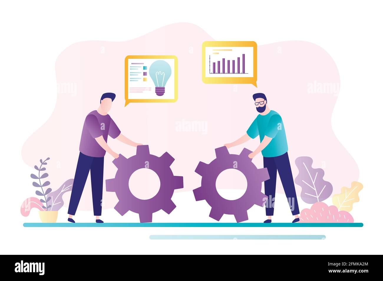 Employee employees worker workers working Stock Vector Images - Alamy