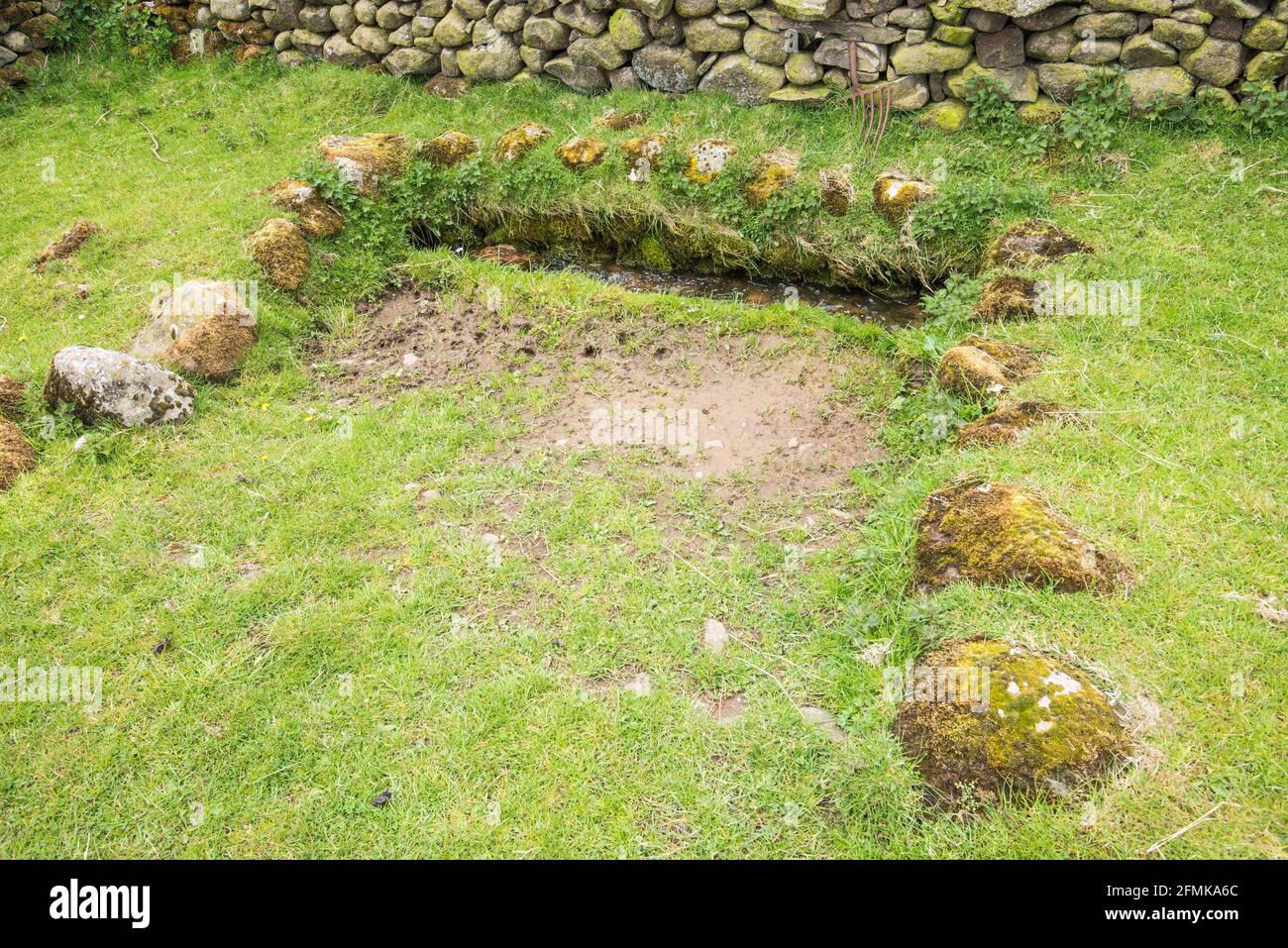Access point to field water Stock Photo - Alamy