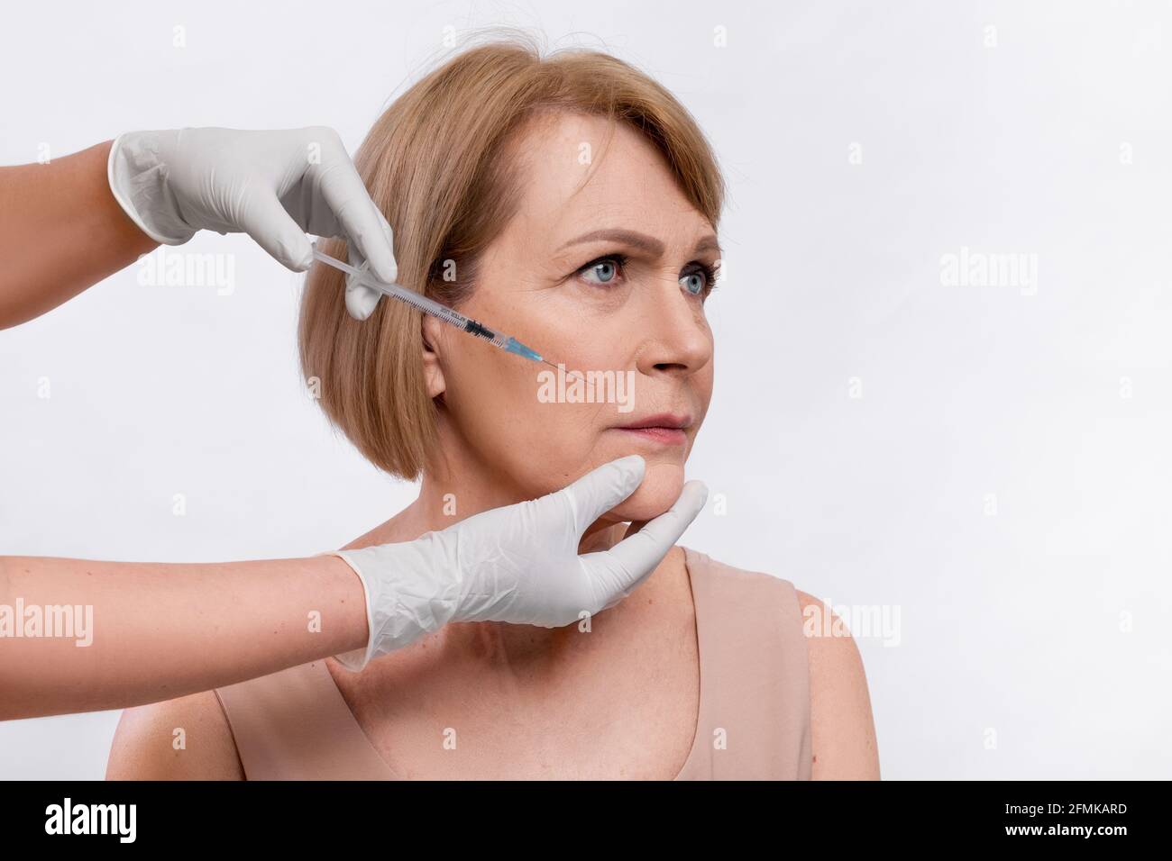 Charming lady getting procedure hi-res stock photography and images - Alamy
