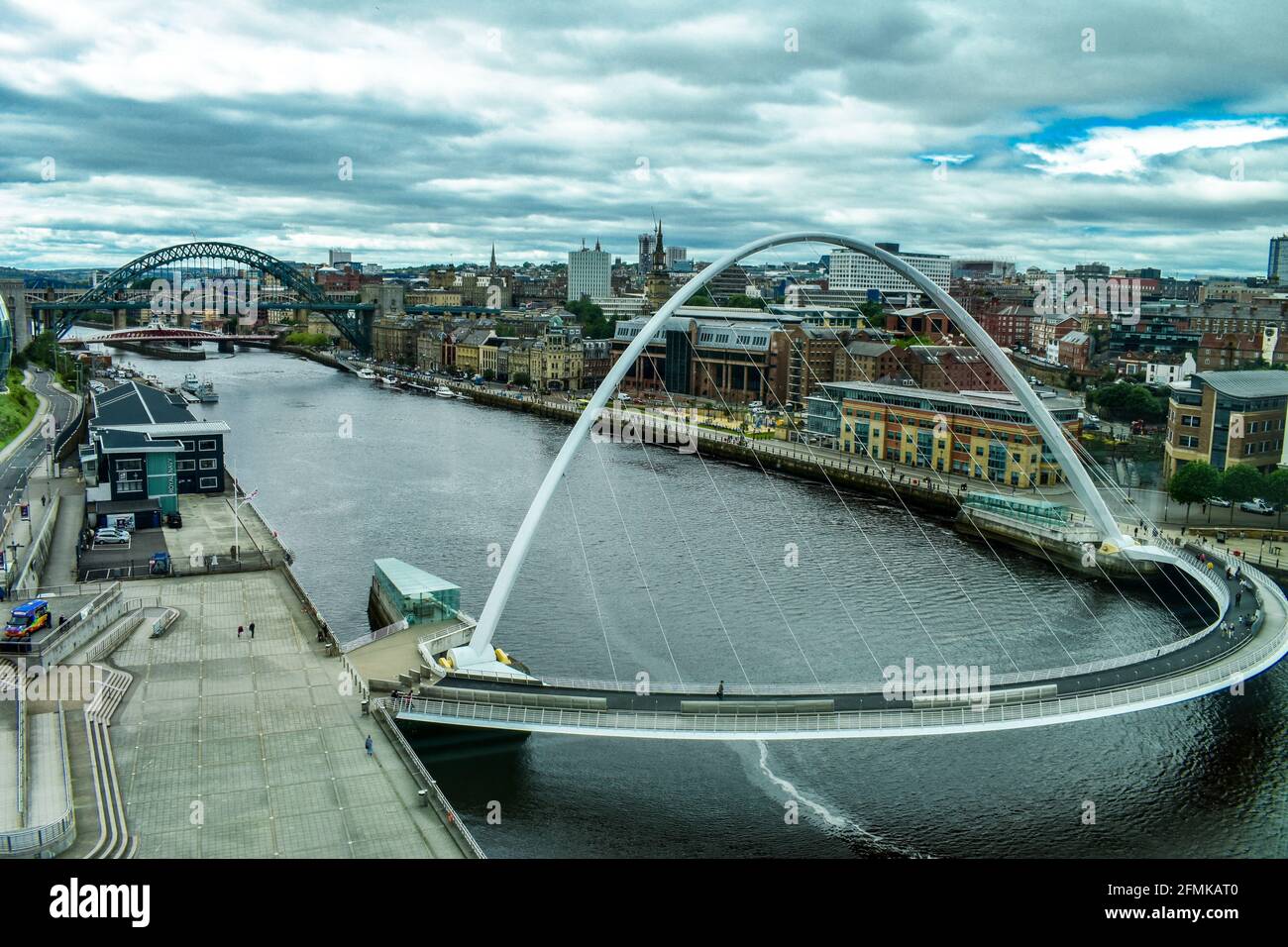Newcastle Quay Side Stock Photo - Alamy