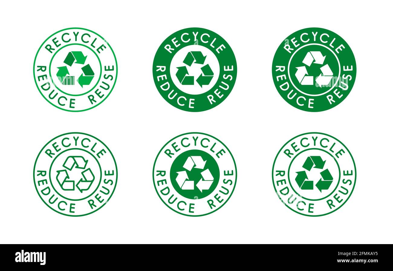 Reduce Reuse Recycle Logo Vector