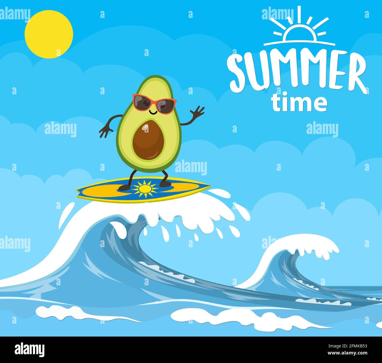 Surfing lifestyle poster Stock Vector Images - Alamy