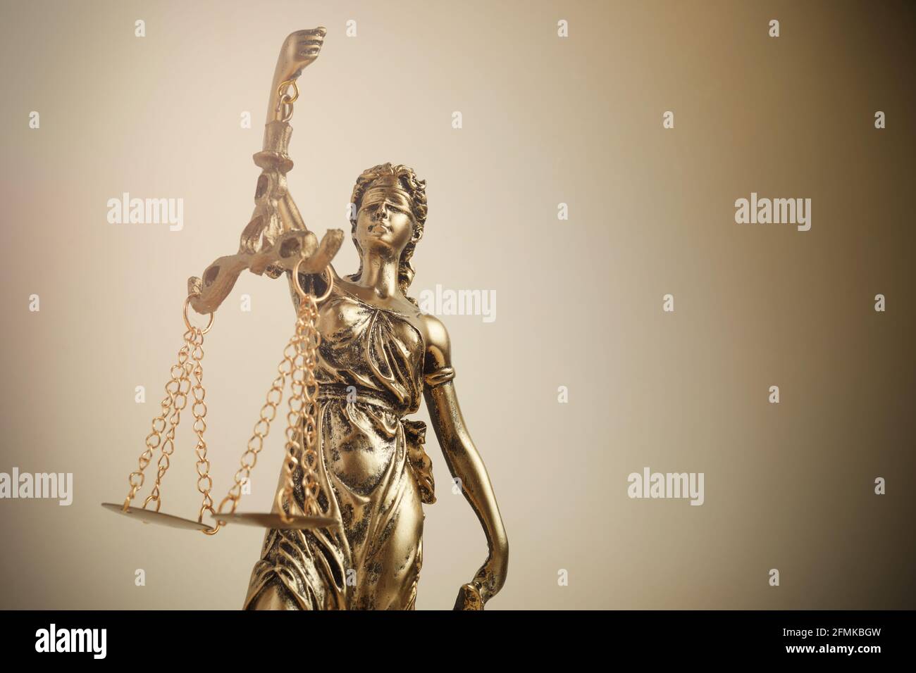 The Statue of Justice symbol, legal law concept. Filtered photo Stock ...
