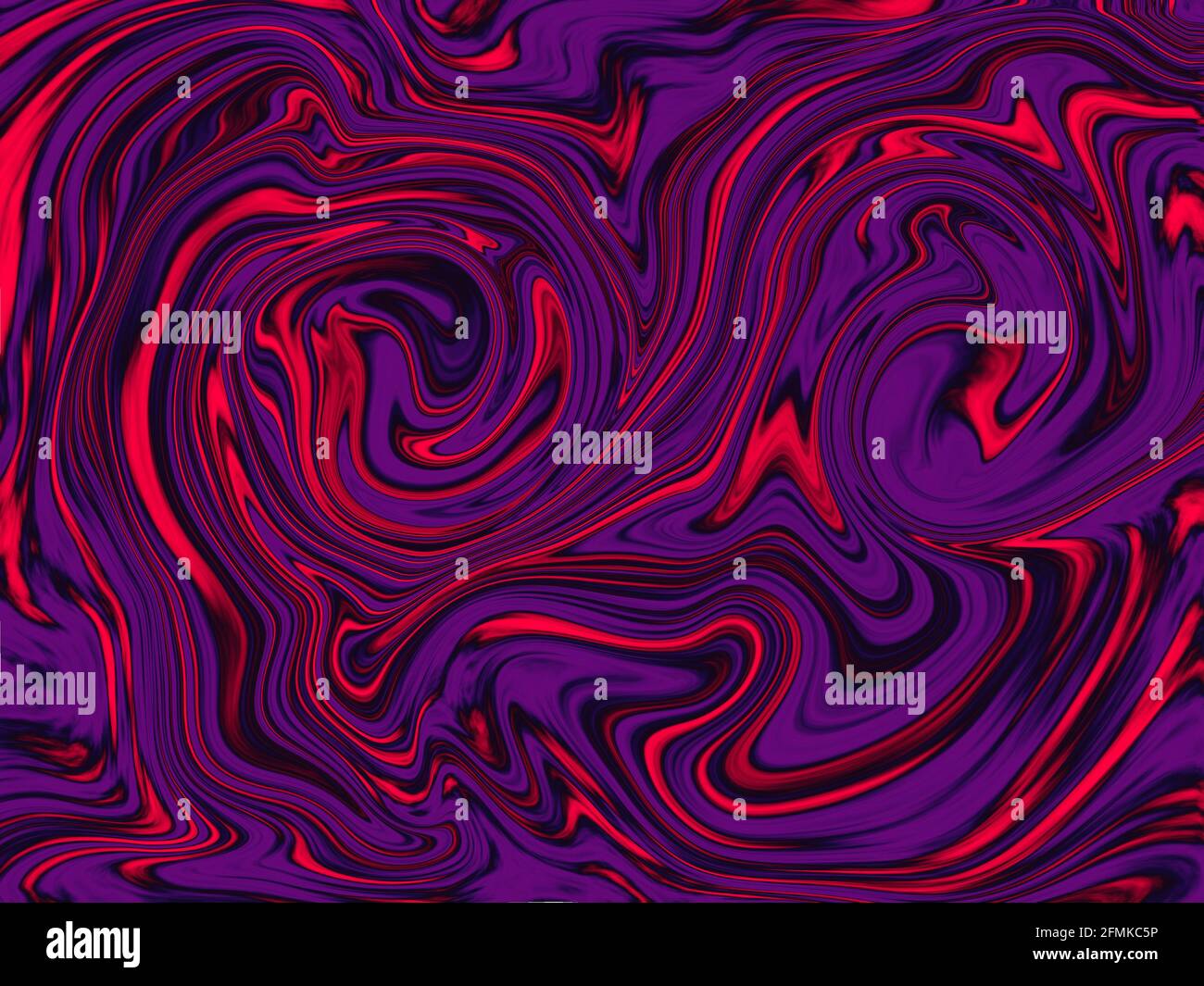 Abstract red and purple wavy fluid ink like pattern. Red and purple ...