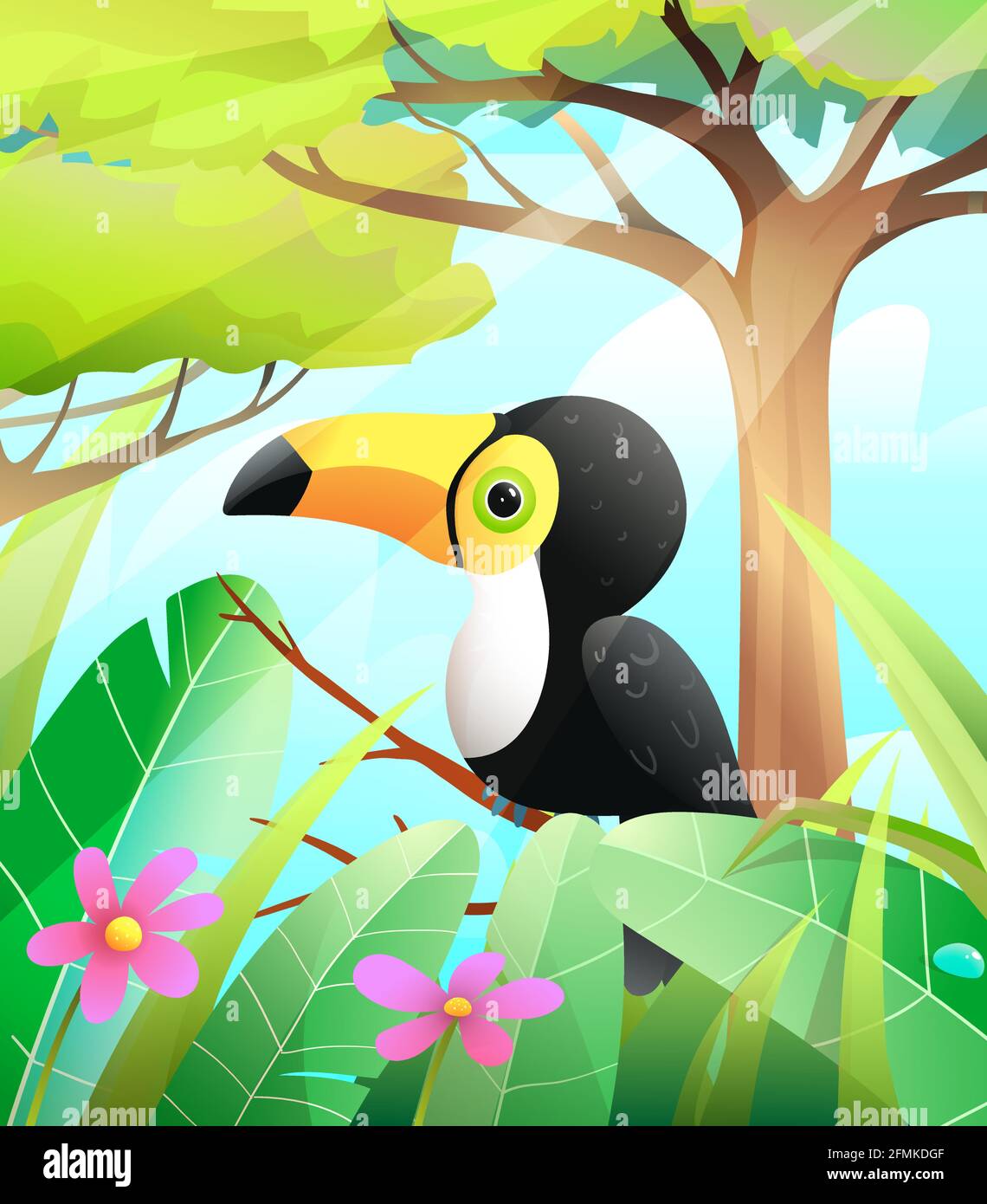Cute cartoon toucan funny cartoon hi-res stock photography and images ...