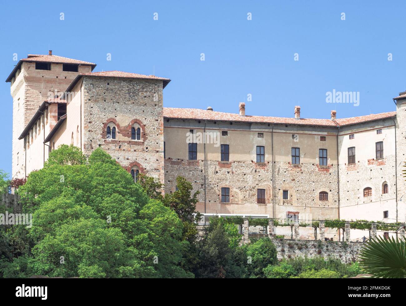 centuries-old castle of Angera overlooking Lake Maggiore.Lombardy,Italy ...