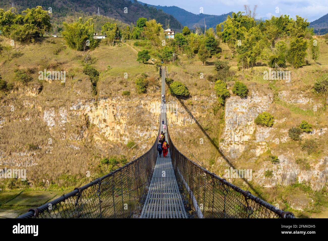 Nepalese bridge hi-res stock photography and images - Alamy