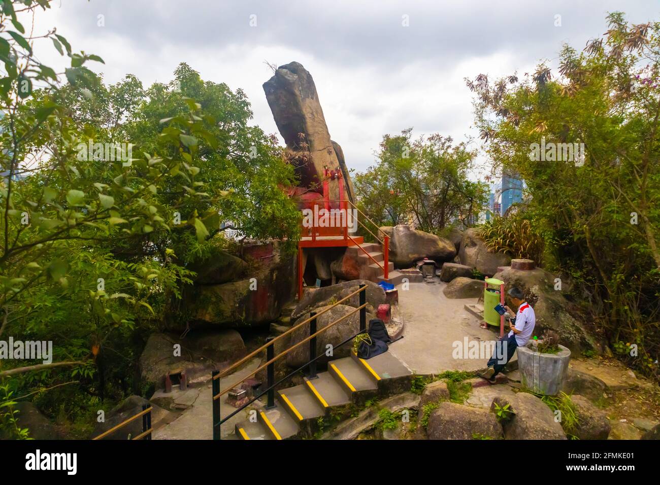 The overall view of the main area of the Lovers Stone Garden Stock ...