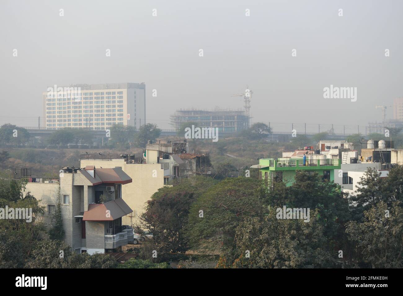 Delhi gurgaon street hi-res stock photography and images - Alamy