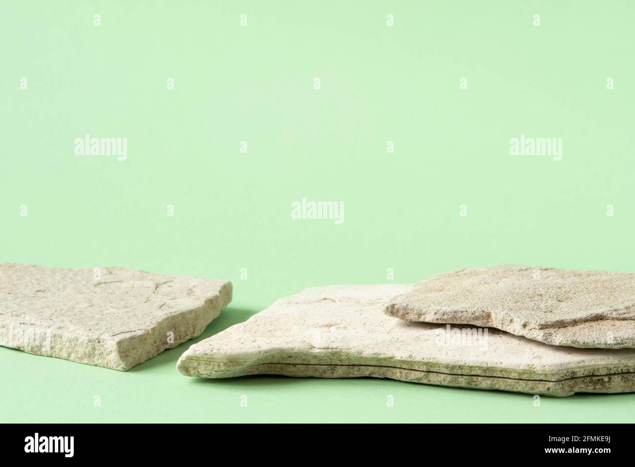 Background for cosmetic products of natural beige color Stock Photo - Alamy