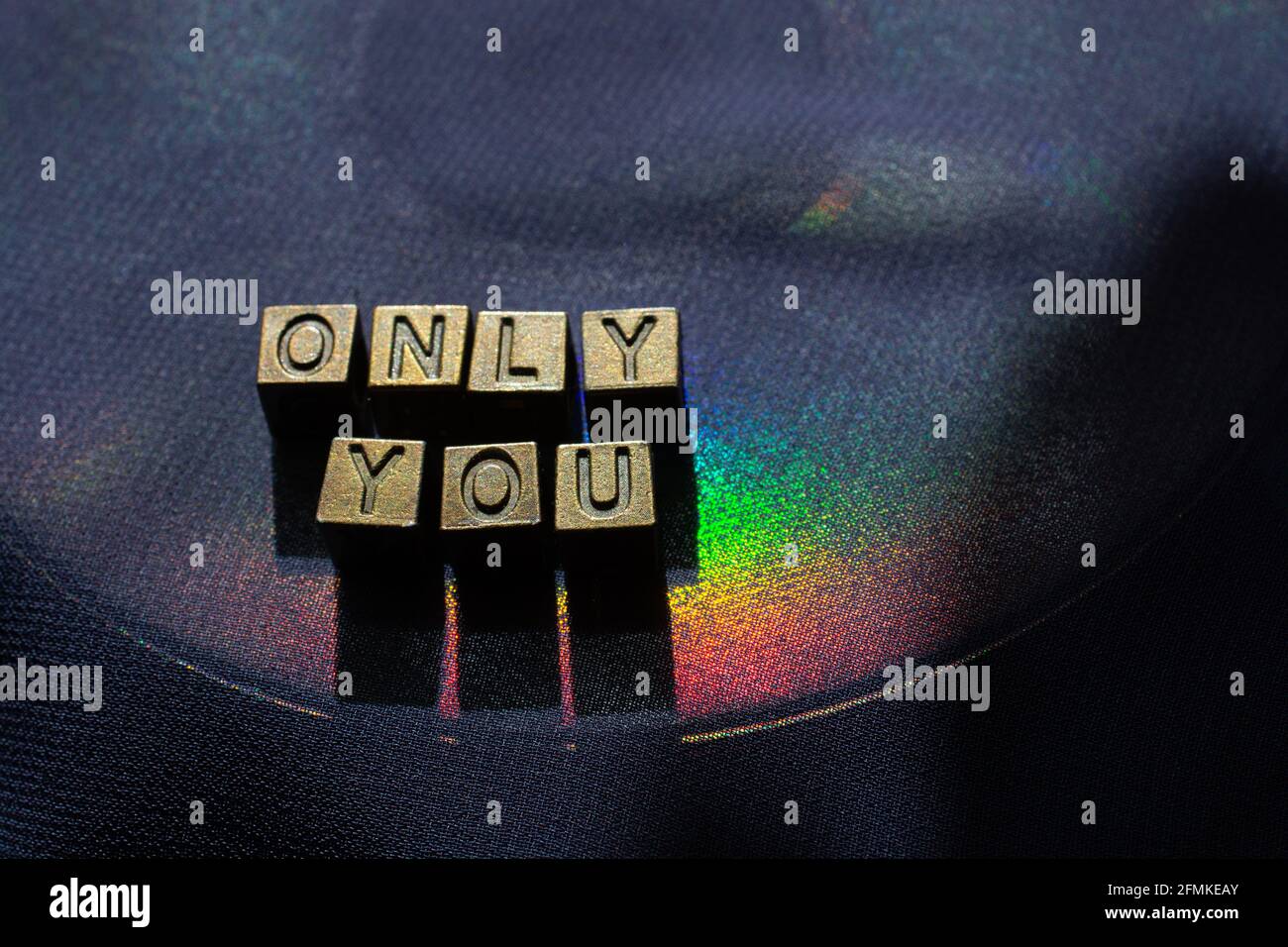 only you - metal cube lettering inscription text to valentines day ...