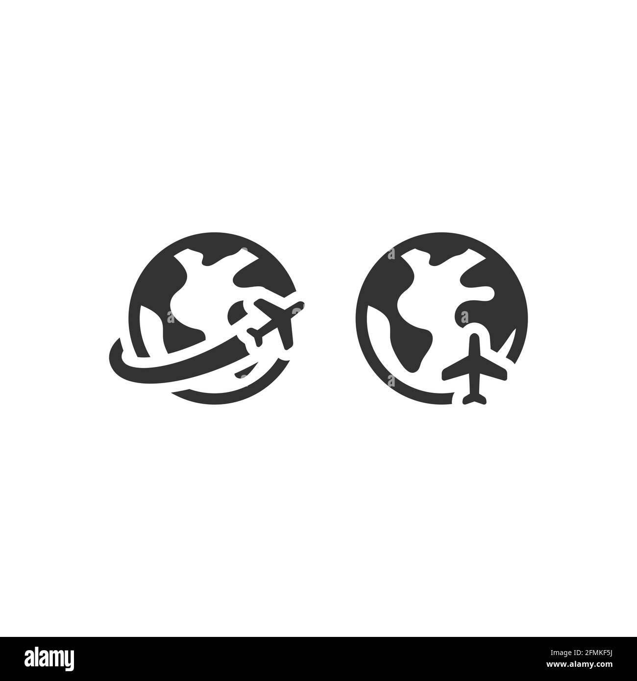 Simple earth globe icon Stock Vector Images - Alamy