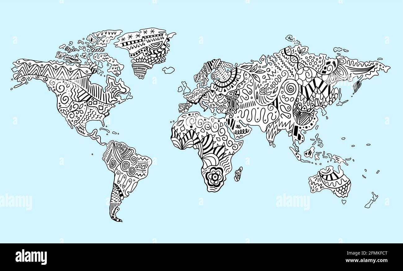 Worls map Stock Vector Images - Alamy