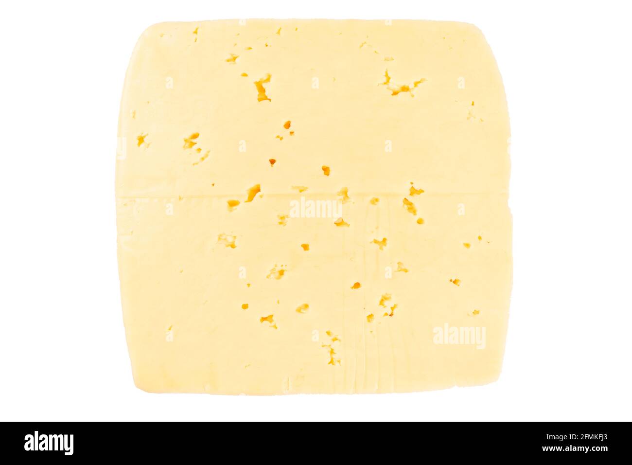 Cheese block isolated on white background with clipping path. Closeup ...
