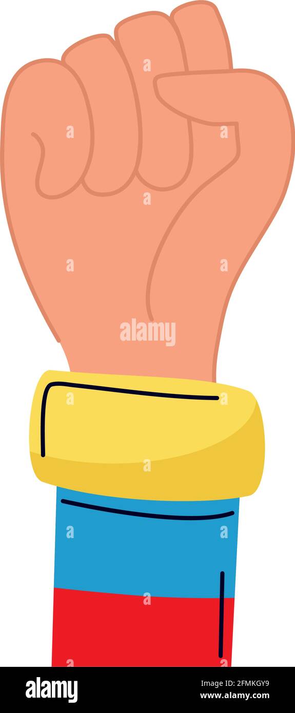 colombian hand fist Stock Vector Image & Art - Alamy