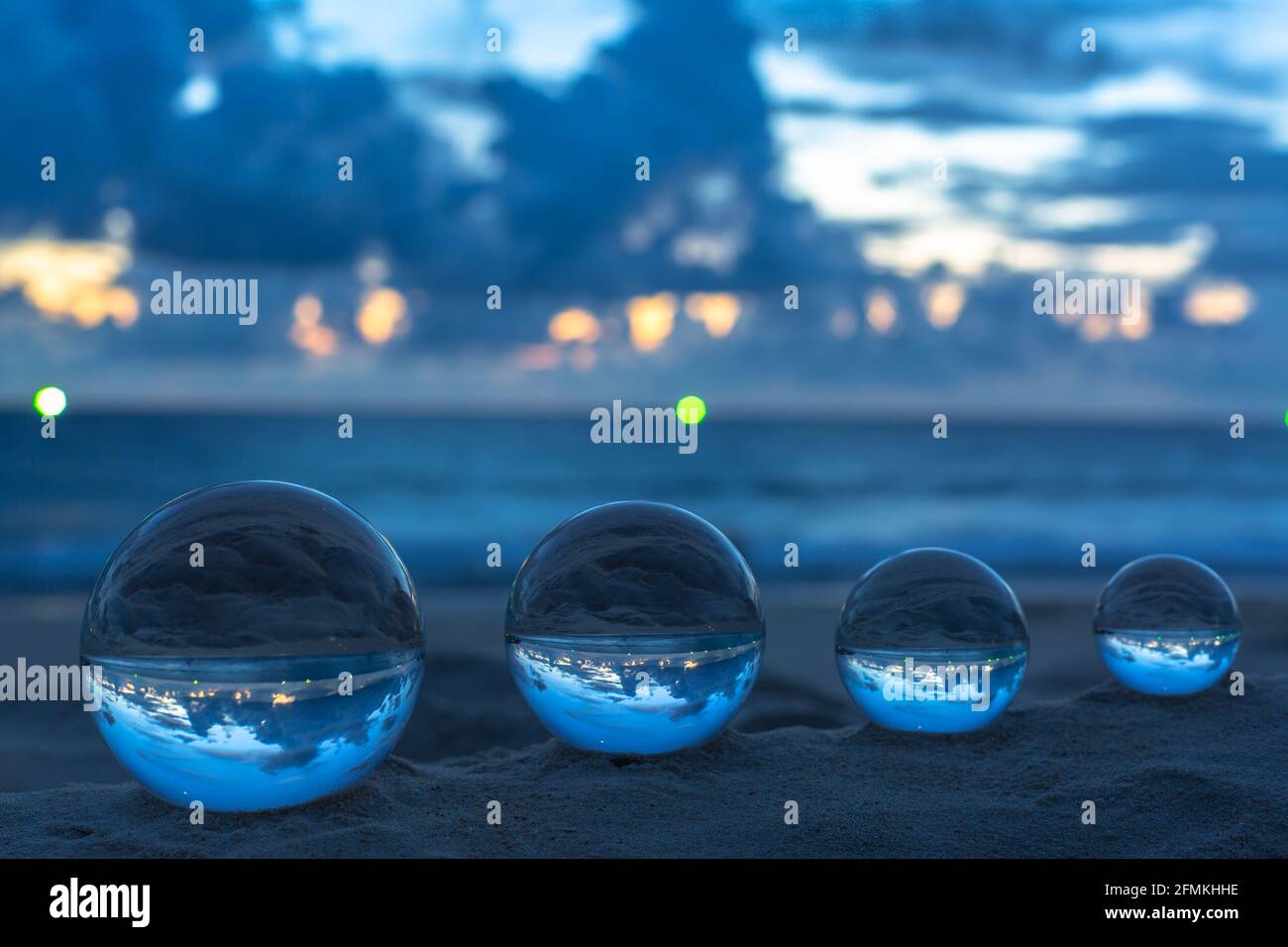 4 glass balls hi-res stock photography and images - Alamy