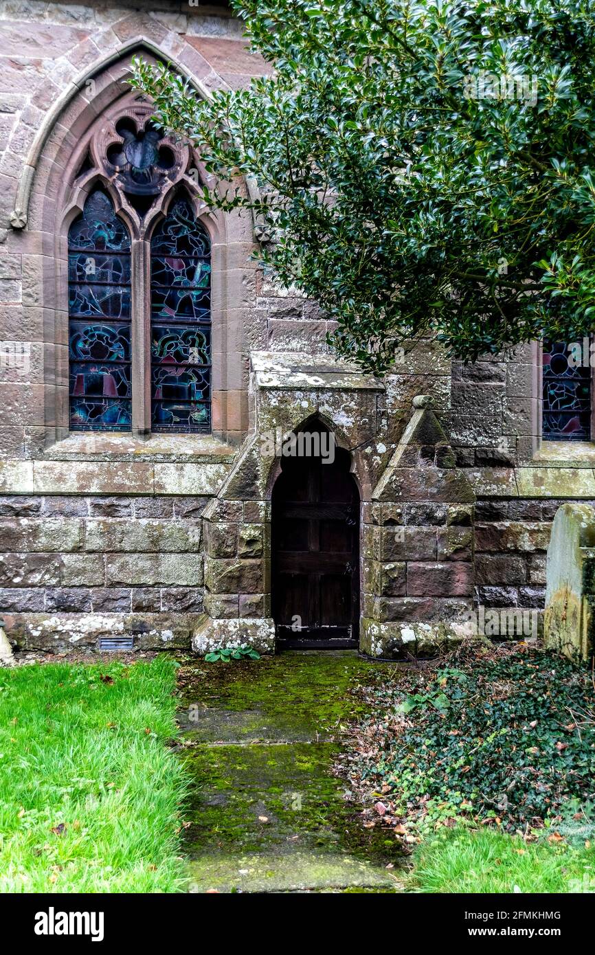 Graveyard in front of Holy Trinity church, Embleton, Northumberland ...