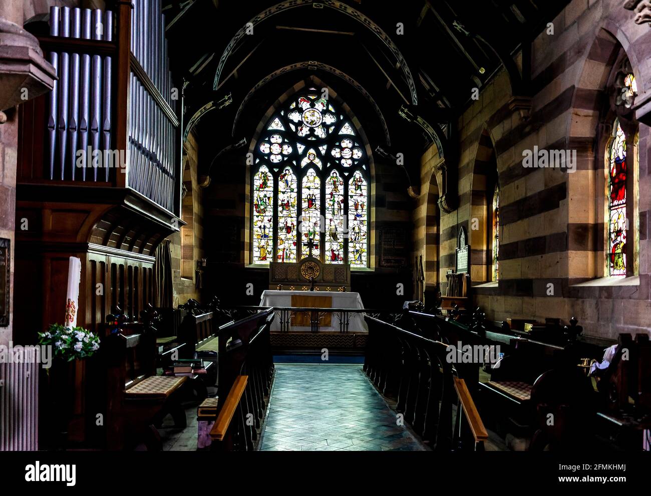 Interior of Holy Trinity Church, Embleton, Northumberland, England ...