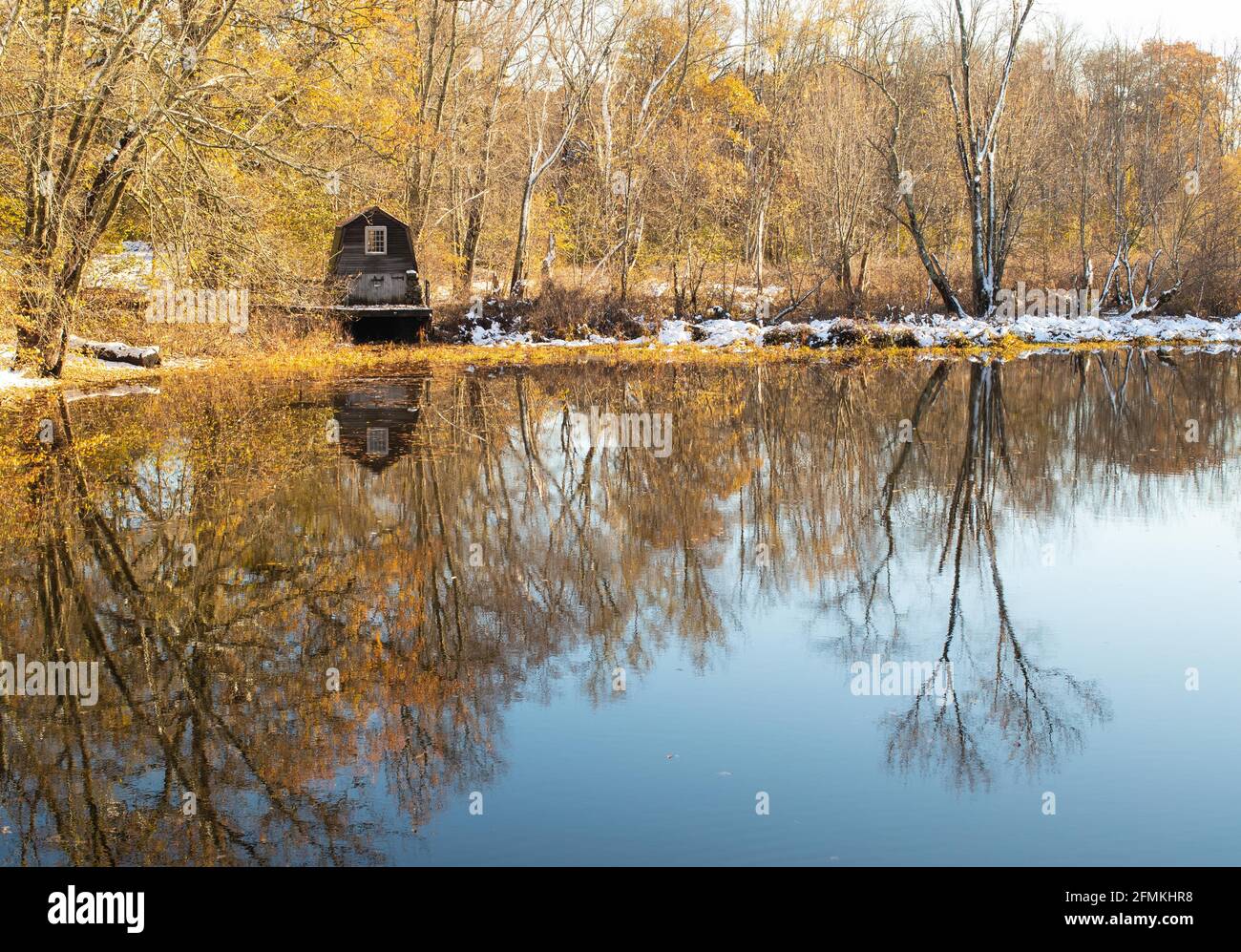 Behind the Old Manse in historic Concord, Massachusetts sits the old ...