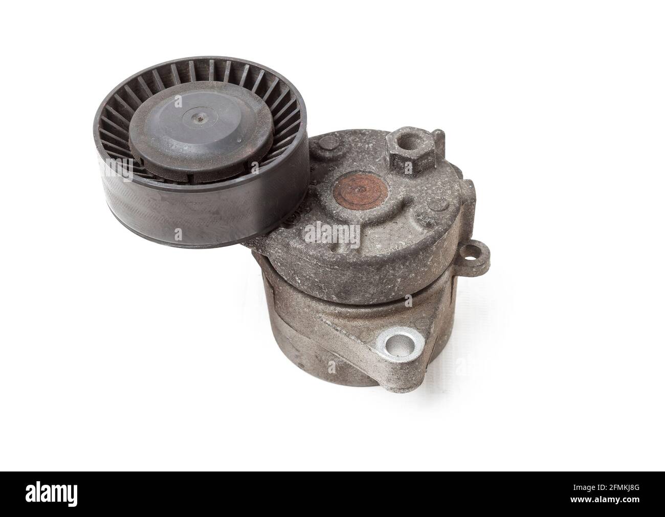 V-belt tensioner for attachments of an internal combustion engine of a ...