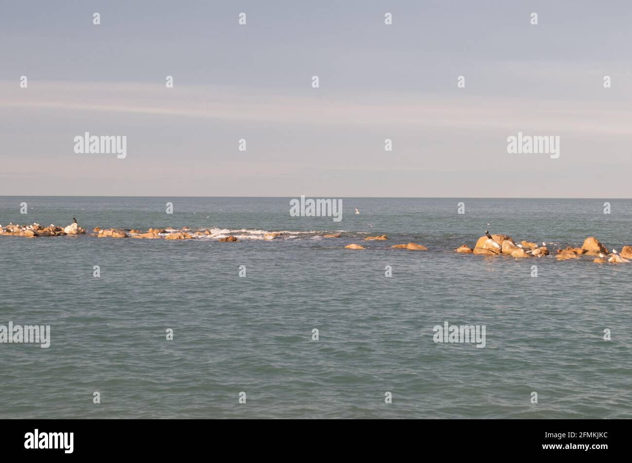 Sea, cliff, Pescara, Abruzzo, Italy Stock Photo - Alamy