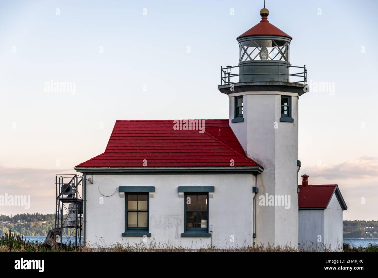 Lighthouse at the Maury Island Vashon USA Stock Photo - Alamy