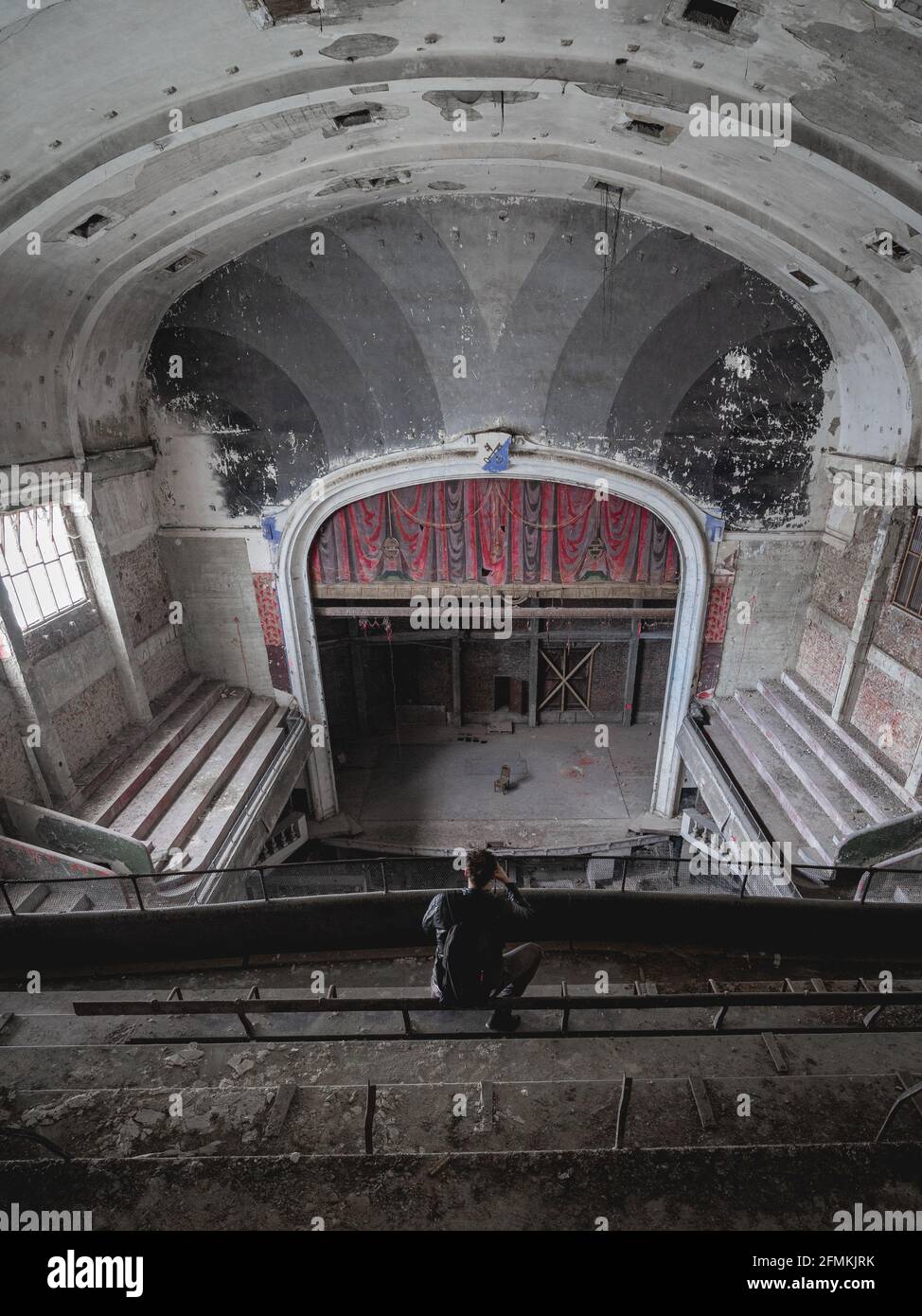 Urbex, Old abandoned old theater somewhere in Belgium Stock Photo - Alamy