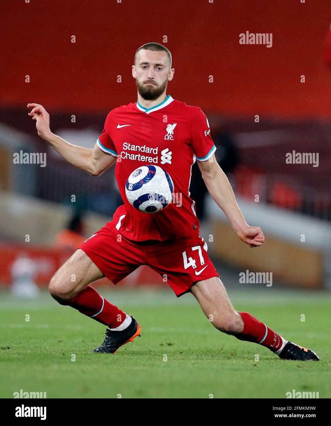 Liverpool's Nathaniel Phillips during the Premier League match at ...
