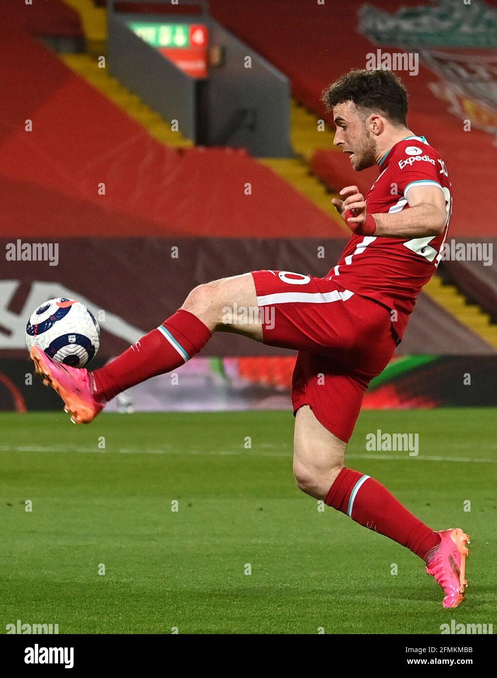 Liverpool's Diogo Jota during the Premier League match at Anfield ...