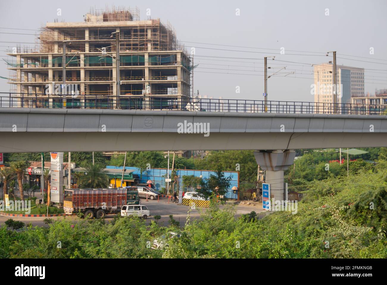 Aerial shot of Gurgaon city, India Stock Photo - Alamy