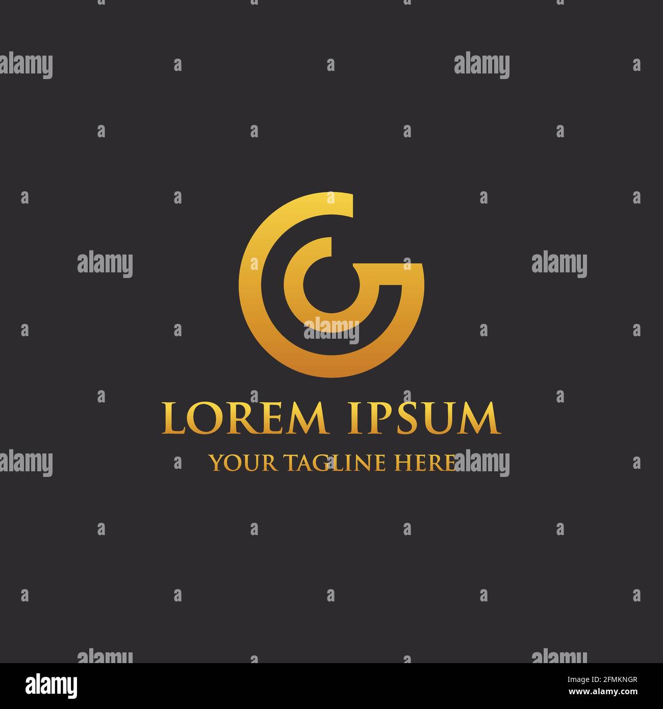 Gold logo hi-res stock photography and images - Alamy