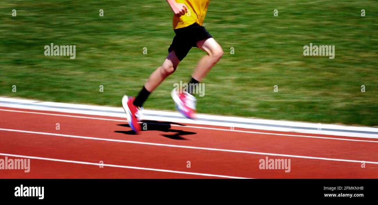 Race runner competition sprint win hi-res stock photography and images ...