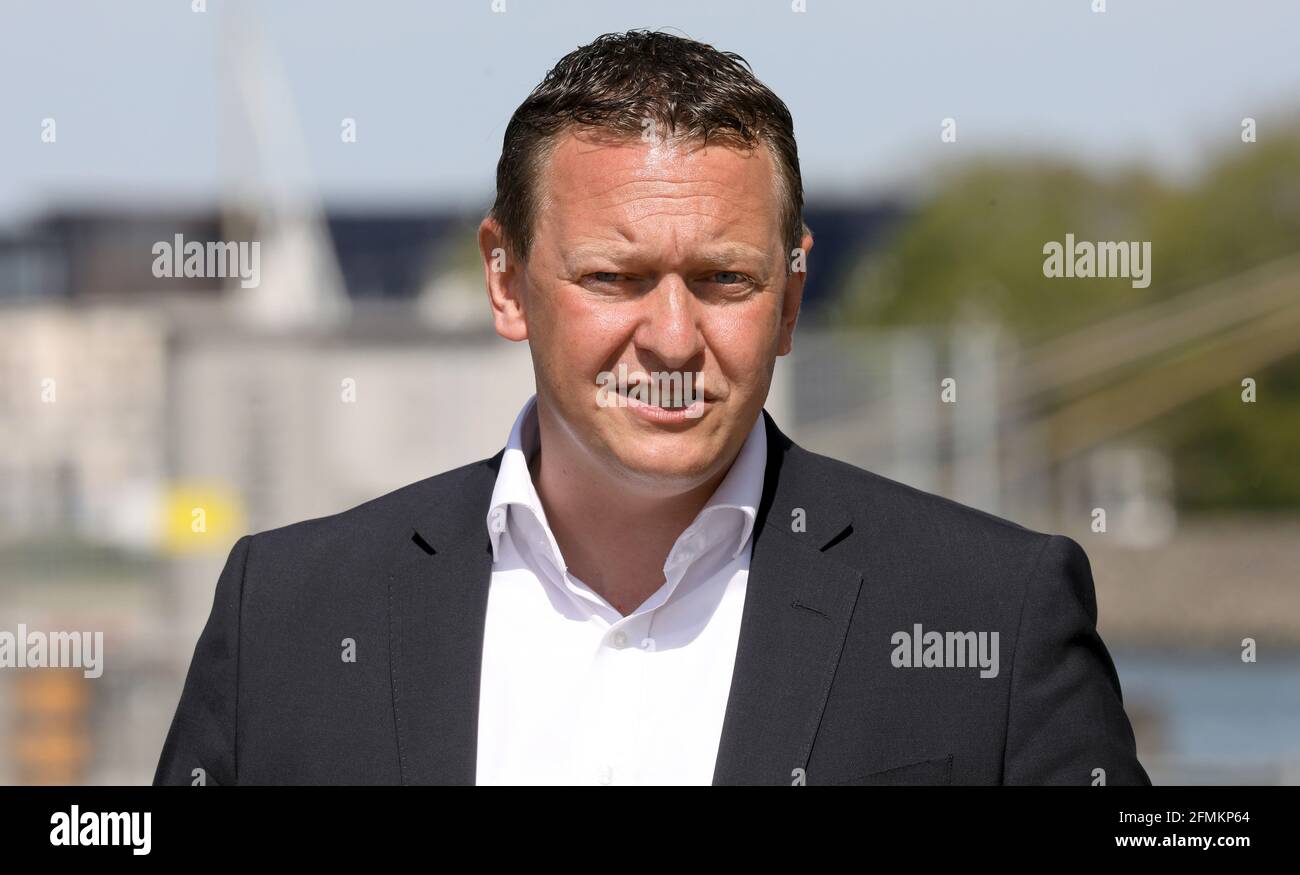 Rostock, Germany. 10th May, 2021. Felix Eichhorn, President of AIDA ...