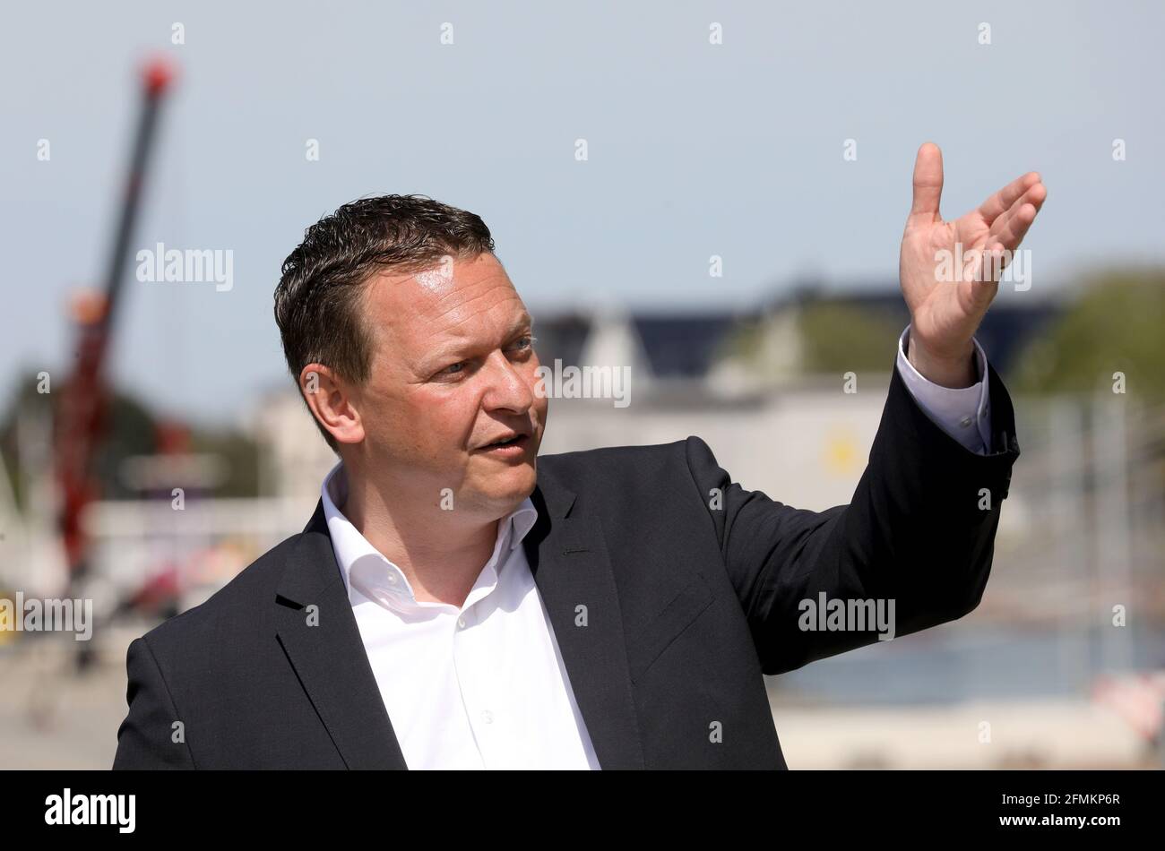 Rostock, Germany. 10th May, 2021. Felix Eichhorn, President of AIDA ...
