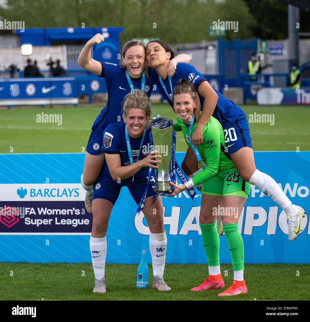 Kingston, UK. 09th May, 2021. Millie Bright, Erin Cuthbert, Goalkeeper ...