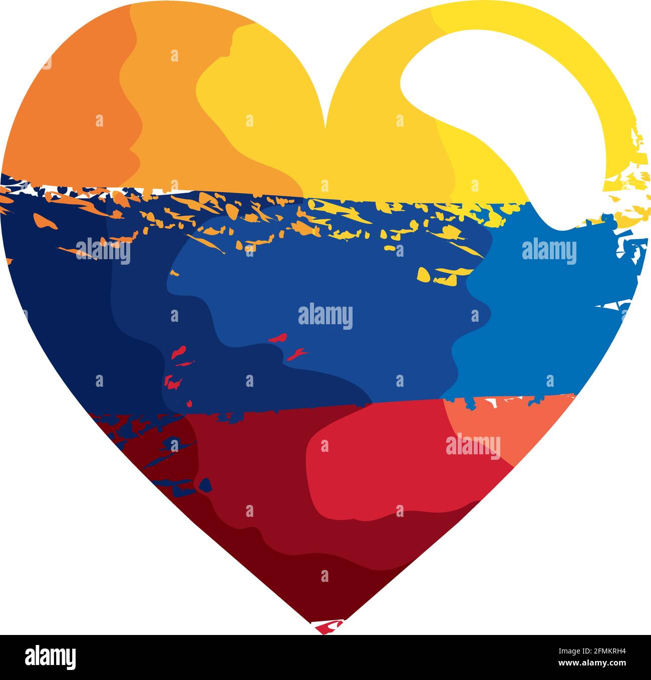 heart with colombian flag Stock Vector Image & Art - Alamy