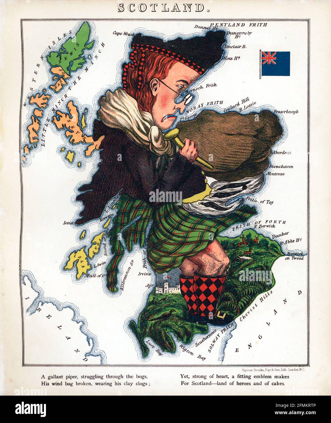 Comic map of scotland hi-res stock photography and images - Alamy