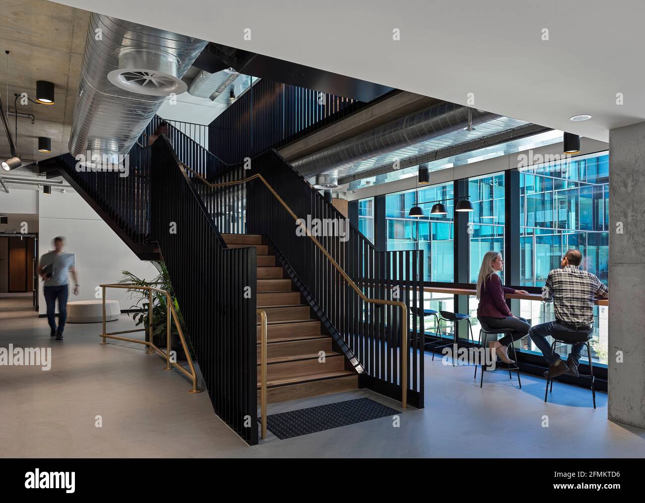 Internal staircase and common meeting area. ANU Research School of ...