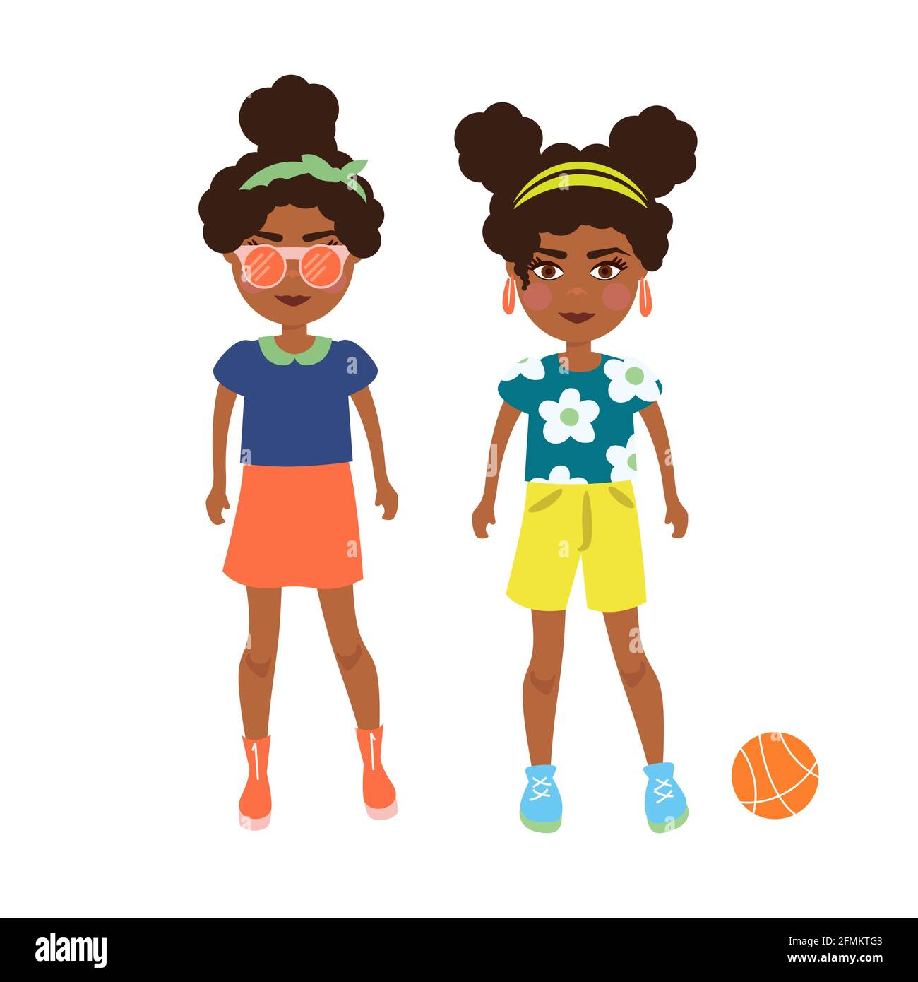 Beautiful black girl child afro Stock Vector Images - Alamy