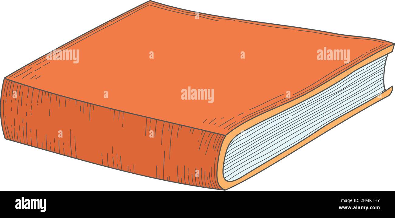 Old historical book in hardbacks with bookmarks isolated on white background. Pile of ancient ...