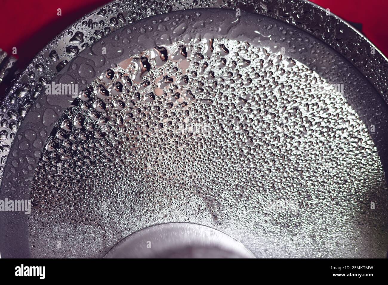 Closeup shot of water drops on glass Stock Photo - Alamy