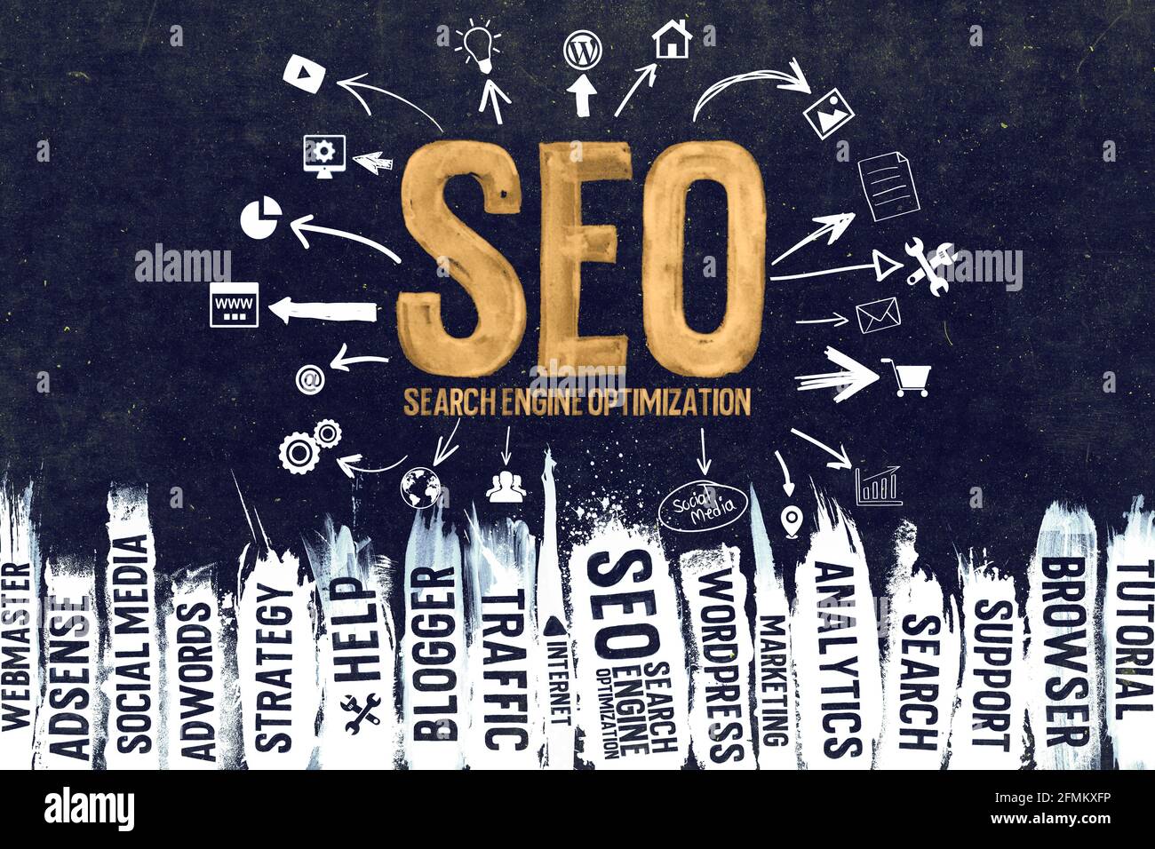 SEO, Search Engine Optimization Stock Photo - Alamy