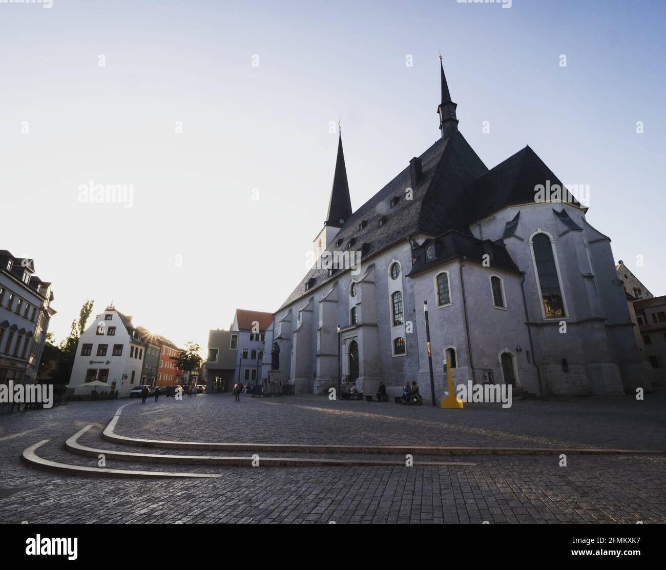 Panorama view of lutheran church St Peter and Paul Herderkirche on ...