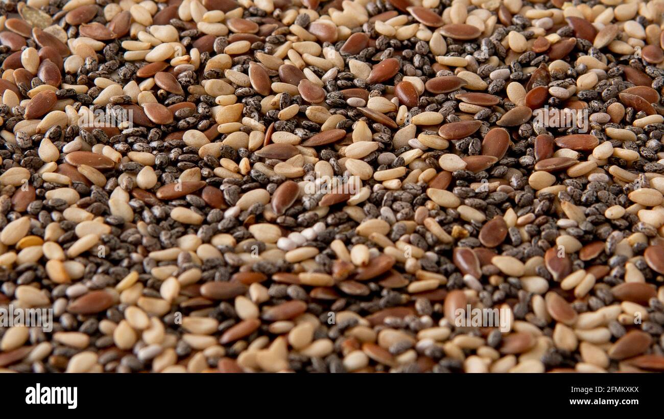 Chia seed texture hi-res stock photography and images - Alamy