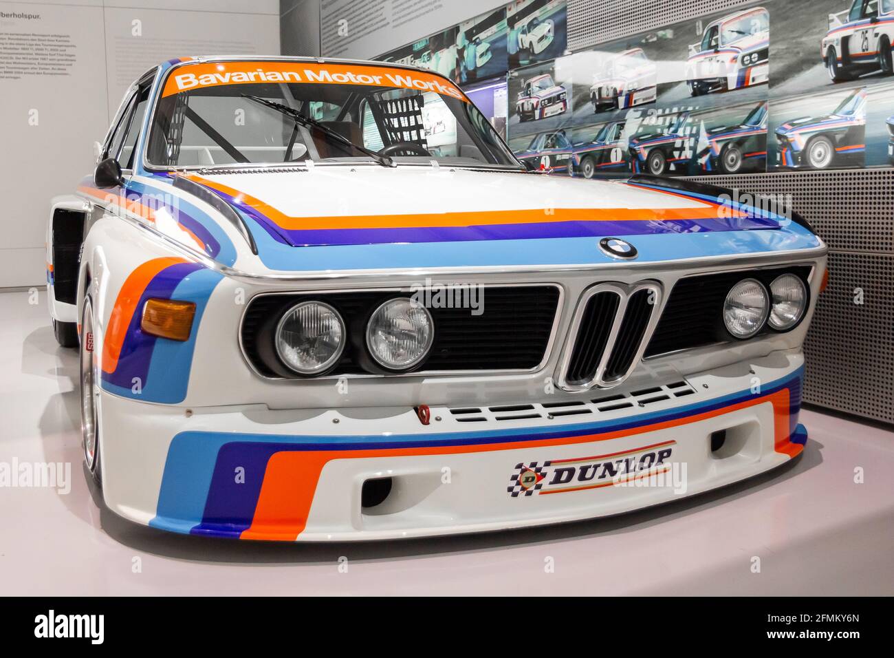 BMW M3 racing car in BMW museum, May 2021, Munich, Germany Stock Photo ...