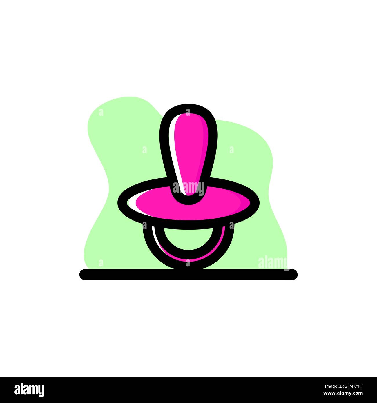 Baby Pacifier Cute Conceptual Icon Vector Illustration Design eps10 ...