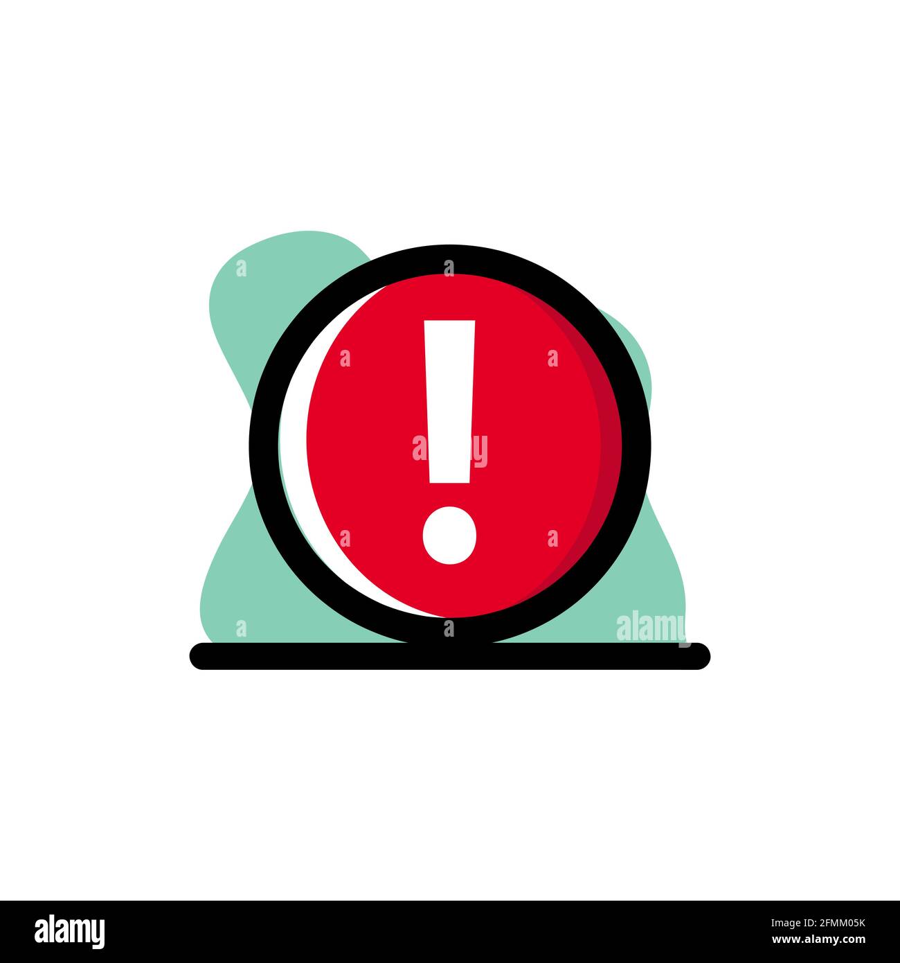 Round Attention Icon Conceptual Vector Illustration Design eps10 Stock ...