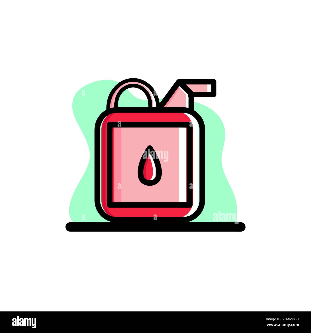 Gas Blood Bottle Vector Illustration Design Icon Conceptual eps10 Stock ...