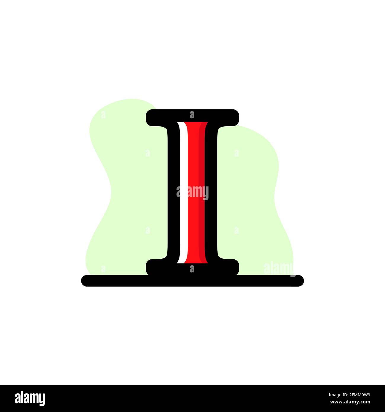 Letter I Conceptual Vector Illustration Design Icon eps10 Stock Vector ...